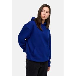 Hoodie DAILY COTTON "Daily Cotton Kapuzenpullover OVERSIZE HOODIE", M&auml;dchen, Gr. L, blau (royal blau, cobalt), Obermaterial: 100% Baumwolle CO., Sweatshirts Hoodie