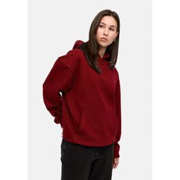 Hoodie DAILY COTTON "Daily Cotton Kapuzenpullover OVERSIZE HOODIE", M&auml;dchen, Gr. L, rot (rot washed), Obermaterial: 100% Baumwolle CO., Sweatshirts Hoodie
