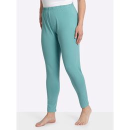 sheego Gro&szlig;e Gr&ouml;&szlig;en Leggings mit Rundum-Dehnbund, t&uuml;rkis, Gr&ouml;&szlig;e 50 - Damen