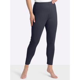 sheego Gro&szlig;e Gr&ouml;&szlig;en Leggings mit Rundum-Dehnbund, marine, Gr&ouml;&szlig;e 44 - Damen