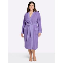 Comtessa sheego Gro&szlig;e Gr&ouml;&szlig;en Damenbademantel, lavendel, Gr&ouml;&szlig;e 52/54 - Damen