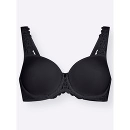Viania sheego Gro&szlig;e Gr&ouml;&szlig;en Schalen-BH mit B&uuml;gel und Spitze, schwarz, Gr&ouml;&szlig;e 85G - Damen