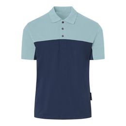 K&Uuml;BLER WORKWEAR K&uuml;bler Polo Shirt dunkelblau/eisblau 4XL ; K&uuml;bler Workwear (5221 6207-4844-4XL)