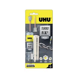 UHU 2K-Reparaturkleber Turbo Fix&sup2; Fl&uuml;ssig Metall 10g metall-grau (51935)