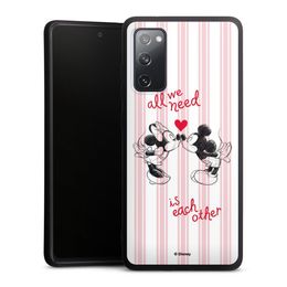 DeinDesign Galaxy S20 FE Handy Premium Silikon H&uuml;lle Handyh&uuml;lle schwarz Case Disney Love Silikon Premium Case