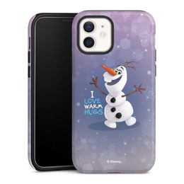 DeinDesign iPhone 12 mini Handy Panzer Handyh&uuml;lle robuste Outdoor H&uuml;lle Schutzh&uuml;lle gl&auml;nzend Frozen Olaf Official Licensed Product Frozen Tough Case
