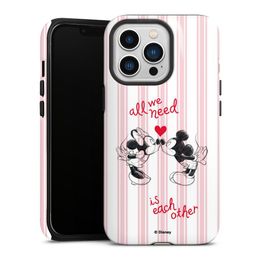 DeinDesign iPhone 13 Pro Handy Panzer Handyh&uuml;lle robuste Outdoor H&uuml;lle Schutzh&uuml;lle gl&auml;nzend Love Disney Tough Case