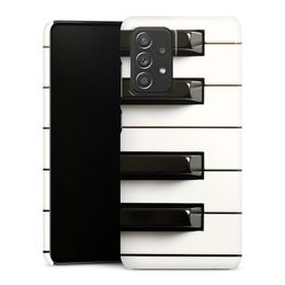 DeinDesign Galaxy A52s 5G Handy Premium Case Smartphone Handyh&uuml;lle Schutzh&uuml;lle gl&auml;nzend Piano Music Klavier Premium Case