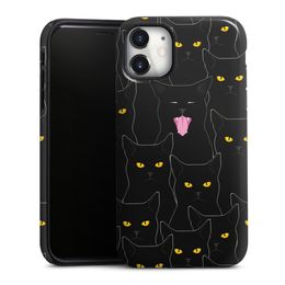 DeinDesign iPhone 11 Handy Panzer Handyh&uuml;lle robuste Outdoor H&uuml;lle Schutzh&uuml;lle gl&auml;nzend Muster Eye Cat Tough Case