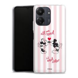 DeinDesign Xiaomi Redmi 13C 4G Handy Silikon H&uuml;lle Case transparent Handyh&uuml;lle Love Disney Silikon Case