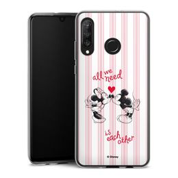 DeinDesign Huawei P30 Lite Handy Silikon H&uuml;lle Case transparent Handyh&uuml;lle Love Disney Silikon Case