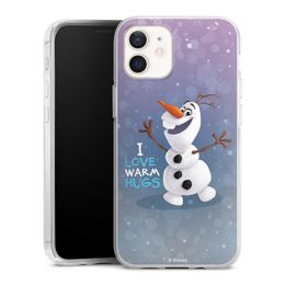 DeinDesign iPhone 12 Handy Silikon H&uuml;lle Case transparent Handyh&uuml;lle Frozen Olaf Official Licensed Product Frozen Silikon Case