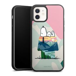 DeinDesign iPhone 12 Handy Gallery Case Handyh&uuml;lle 9H Geh&auml;rtetes Glas R&uuml;ckseite H&uuml;lle Official Licensed Product Peanuts Snoopy Gallery Case