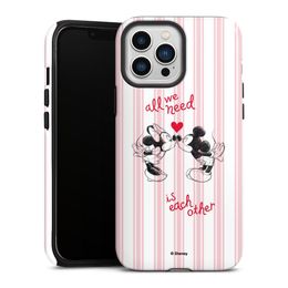 DeinDesign iPhone 13 Pro Max Handy Panzer Handyh&uuml;lle robuste Outdoor H&uuml;lle Schutzh&uuml;lle gl&auml;nzend Love Disney Tough Case