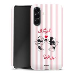DeinDesign Galaxy A56 5G Handy Premium Case Smartphone Handyh&uuml;lle Schutzh&uuml;lle gl&auml;nzend Love Disney Premium Case