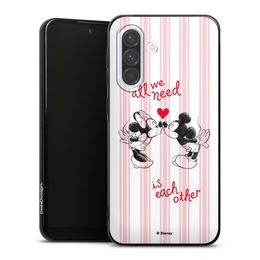 DeinDesign Galaxy A36 5G Handy Silikon H&uuml;lle Case schwarz Handyh&uuml;lle Love Disney