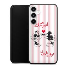 DeinDesign Galaxy A35 5G Handy Premium Silikon H&uuml;lle Handyh&uuml;lle schwarz Case Love Disney Silikon Premium Case