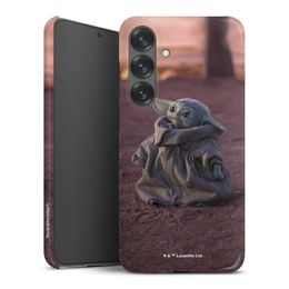 DeinDesign Galaxy S25+ Handy Premium Case Smartphone Handyh&uuml;lle Schutzh&uuml;lle gl&auml;nzend The Child Star Wars Baby Yoda Premium Case