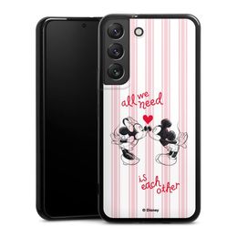 DeinDesign Galaxy S22 Handy Slim Case extra d&uuml;nn Silikon Handyh&uuml;lle schwarz H&uuml;lle Love Disney Silikon Slim Case