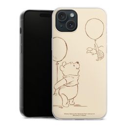 DeinDesign iPhone 15 Plus Handy Slim Case Silikon Handyh&uuml;lle transparent H&uuml;lle extra d&uuml;nn Disney Official Licensed Product Winnie The Pooh Silikon Slim Case