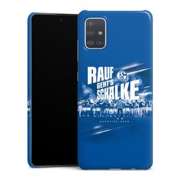 DeinDesign Galaxy A51 Handy Premium Case Smartphone Handyh&uuml;lle Schutzh&uuml;lle gl&auml;nzend Official Licensed Product Ascent Fc Schalke 04 Premium Case