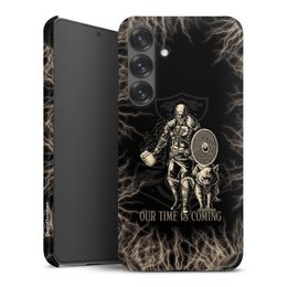 DeinDesign Galaxy S25+ Handy Premium Case Smartphone Handyh&uuml;lle Schutzh&uuml;lle gl&auml;nzend Wikinger Vikings Tv Show Designs Premium Case