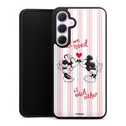 DeinDesign Galaxy A55 5G Handy Premium Silikon H&uuml;lle Handyh&uuml;lle schwarz Case Love Disney Silikon Premium Case