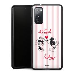 DeinDesign Galaxy S20 FE 5G Handy Silikon H&uuml;lle Case schwarz Handyh&uuml;lle Disney Love