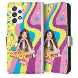 DeinDesign Galaxy A52s 5G Handy Klapph&uuml;lle Handyh&uuml;lle aus Kunst Leder wei&szlig; Flip Case Soy Luna Official Licensed Product Disney Sideflip mit Lasche