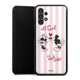 DeinDesign Galaxy A13 4G Handy Silikon H&uuml;lle Case schwarz Handyh&uuml;lle Love Disney