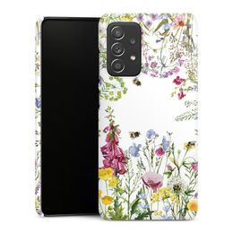 DeinDesign Galaxy A52s 5G Handy Premium Case Smartphone Handyh&uuml;lle Schutzh&uuml;lle gl&auml;nzend Meadow Nature Flowers Premium Case