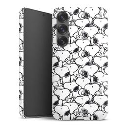 DeinDesign Galaxy S25+ Handy Premium Case Smartphone Handyh&uuml;lle Schutzh&uuml;lle gl&auml;nzend Peanuts Snoopy Muster Premium Case