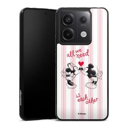 DeinDesign Xiaomi Redmi Note 13 Pro 5G Handy Silikon H&uuml;lle Case schwarz Handyh&uuml;lle Love Disney