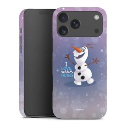 DeinDesign iPhone 17 Pro Max Handy Premium Case Smartphone Handyh&uuml;lle Schutzh&uuml;lle gl&auml;nzend Frozen Olaf Official Licensed Product Frozen Premium Case
