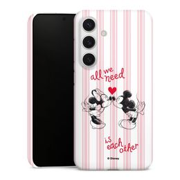 DeinDesign Galaxy S24 Handy Premium Case Smartphone Handyh&uuml;lle Schutzh&uuml;lle gl&auml;nzend Love Disney Premium Case