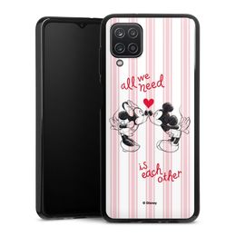 DeinDesign Galaxy A12 Handy Silikon H&uuml;lle Case schwarz Handyh&uuml;lle Disney Love