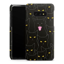 DeinDesign Galaxy S10e Handy Premium Case Smartphone Handyh&uuml;lle Schutzh&uuml;lle matt Muster Eye Cat Premium Case