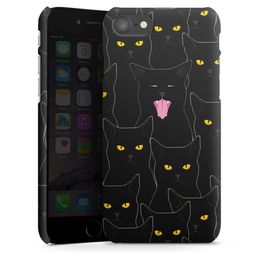 DeinDesign iPhone SE (2020) Handy Premium Case Smartphone Handyh&uuml;lle Schutzh&uuml;lle matt Muster Eye Cat Premium Case