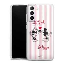 DeinDesign Galaxy S21 FE 5G Handy Silikon H&uuml;lle Case transparent Handyh&uuml;lle Love Disney Silikon Case