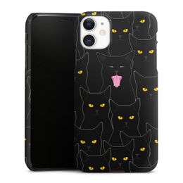 DeinDesign iPhone 11 Handy Premium Case Smartphone Handyh&uuml;lle Schutzh&uuml;lle matt Cat Muster Eye Premium Case
