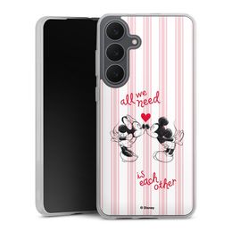 DeinDesign Galaxy S25 FE Handy Silikon H&uuml;lle Case transparent Handyh&uuml;lle Love Disney Silikon Case