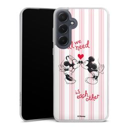 DeinDesign Galaxy A55 5G Handy Slim Case Silikon Handyh&uuml;lle transparent H&uuml;lle extra d&uuml;nn Love Disney Silikon Slim Case