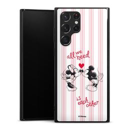 DeinDesign Galaxy S22 Ultra Handy Silikon H&uuml;lle Case schwarz Handyh&uuml;lle Love Disney
