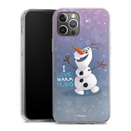 DeinDesign iPhone 12 Pro Handy Silikon H&uuml;lle Case transparent Handyh&uuml;lle Frozen Olaf Official Licensed Product Frozen Silikon Case