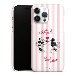 DeinDesign iPhone 14 Pro Max Handy Premium Case Smartphone Handyh&uuml;lle Schutzh&uuml;lle gl&auml;nzend Love Disney Premium Case