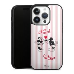 DeinDesign iPhone 14 Pro Handy Gallery Case Handyh&uuml;lle 9H Geh&auml;rtetes Glas R&uuml;ckseite H&uuml;lle Love Disney Gallery Case