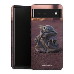 DeinDesign Google Pixel 6 Handy Panzer Handyh&uuml;lle robuste Outdoor H&uuml;lle Schutzh&uuml;lle matt The Child Star Wars Baby Yoda Tough Case