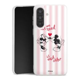 DeinDesign Galaxy A57 5G Handy Silikon H&uuml;lle Case transparent Handyh&uuml;lle Love Disney Silikon Case