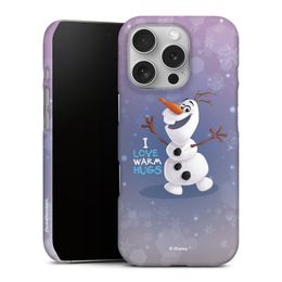DeinDesign iPhone 16 Pro Handy Premium Case Smartphone Handyh&uuml;lle Schutzh&uuml;lle matt Frozen Olaf Official Licensed Product Frozen Premium Case