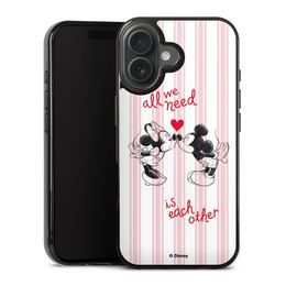 DeinDesign iPhone 17 Handy Silikon H&uuml;lle Case schwarz Handyh&uuml;lle Love Disney